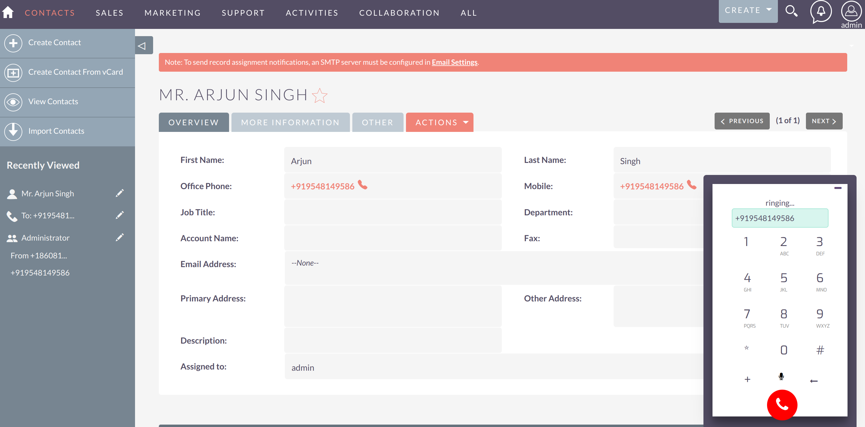 Start and Receive Twilio Calls Directly in SuiteCRM